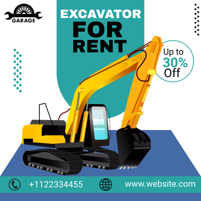 Plantilla de EXCAVATOR template (1 | PosterMyWall