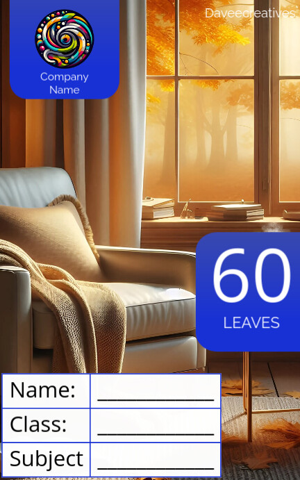 Plantilla de Excercise Book Front Cover | PosterMyWall