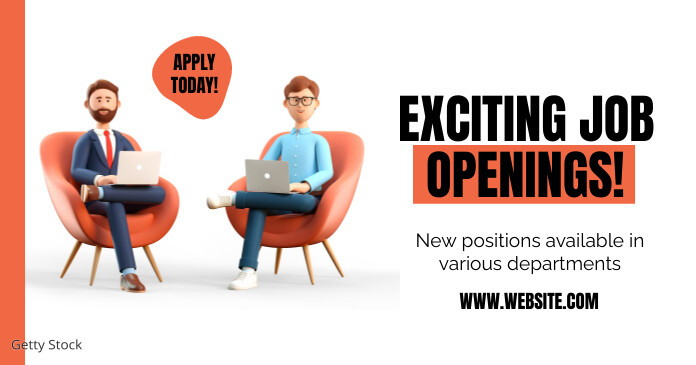 Plantilla de Exciting Job Opening Facebook Ad Template | PosterMyWall