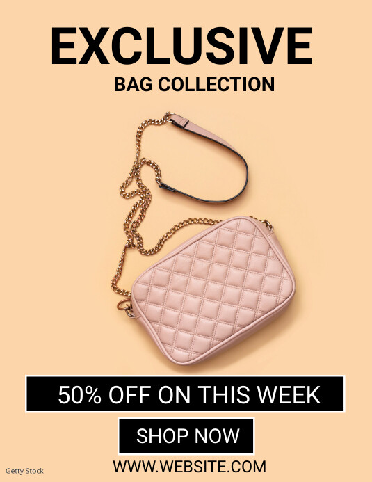 Exclusive Bag Flyer (us Letter) Template | PosterMyWall