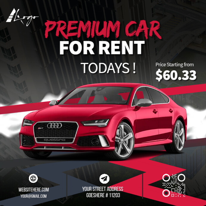 Copy of Exclusive Car Rental | PosterMyWall