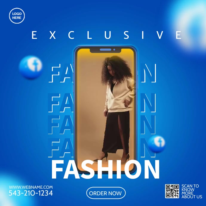 Exclusive Fashion Video Ads Modelo | PosterMyWall