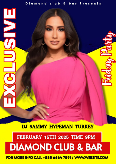Exclusive Friday party Template | PosterMyWall