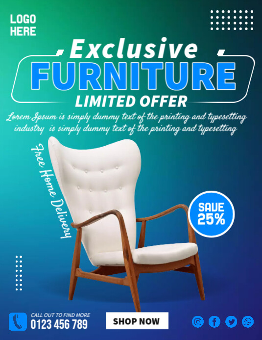 Copy of Exclusive Furniture Ads | PosterMyWall