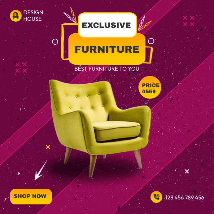 Exclusive furniture post template design (3) | PosterMyWall
