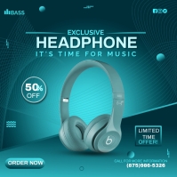 Headphone Sale Discount Template | PosterMyWall