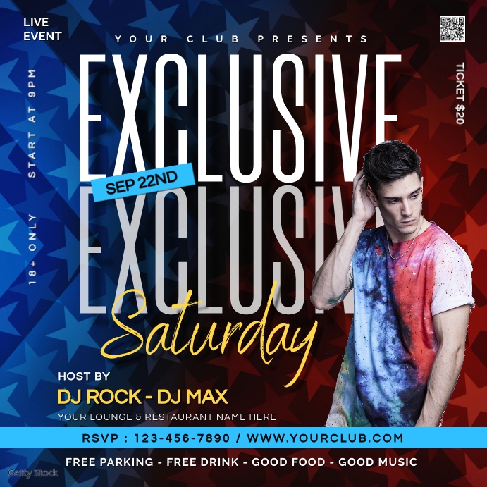 Exclusive Saturday Template | PosterMyWall