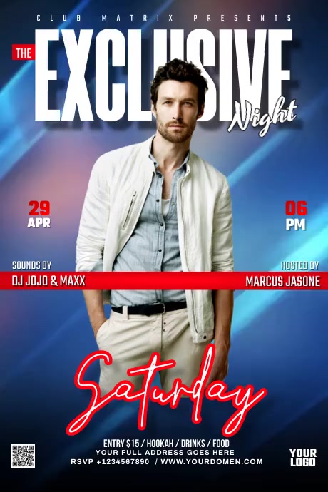 Exclusive saturday Template | PosterMyWall