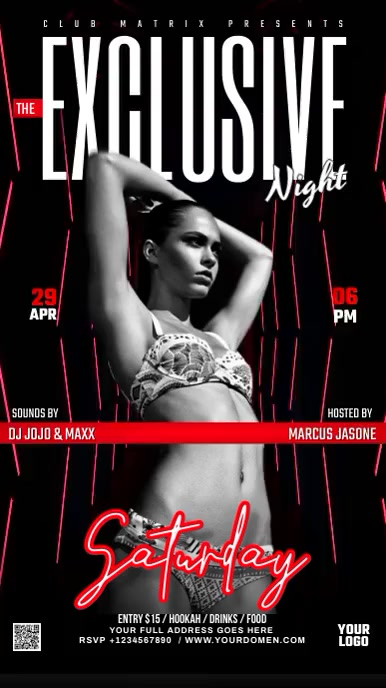 Exclusive saturday Template | PosterMyWall