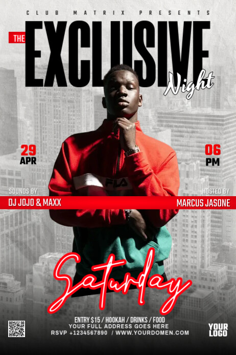 Copy of Exclusive saturday | PosterMyWall