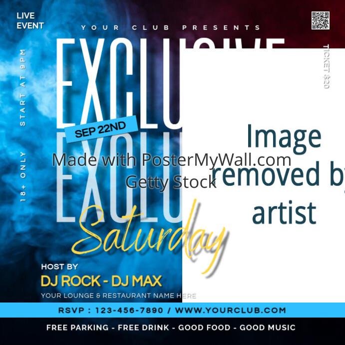 Exclusive Saturday Template | PosterMyWall