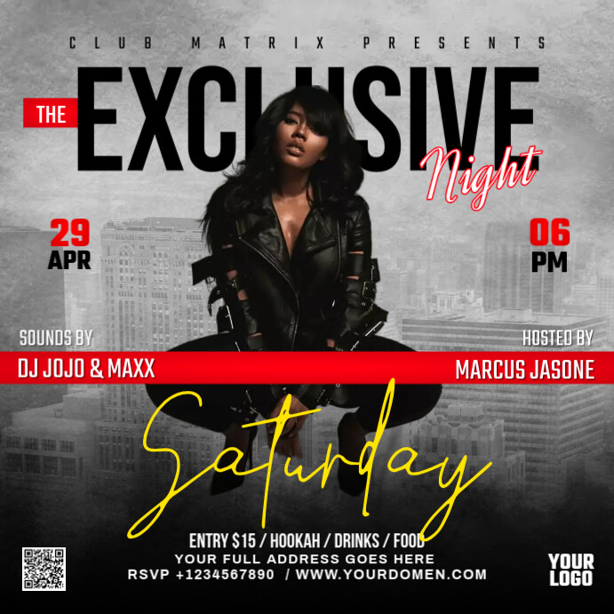 Copy of Exclusive saturday | PosterMyWall