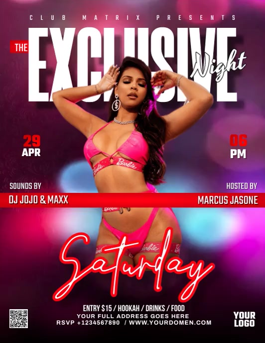 Exclusive saturday Template | PosterMyWall