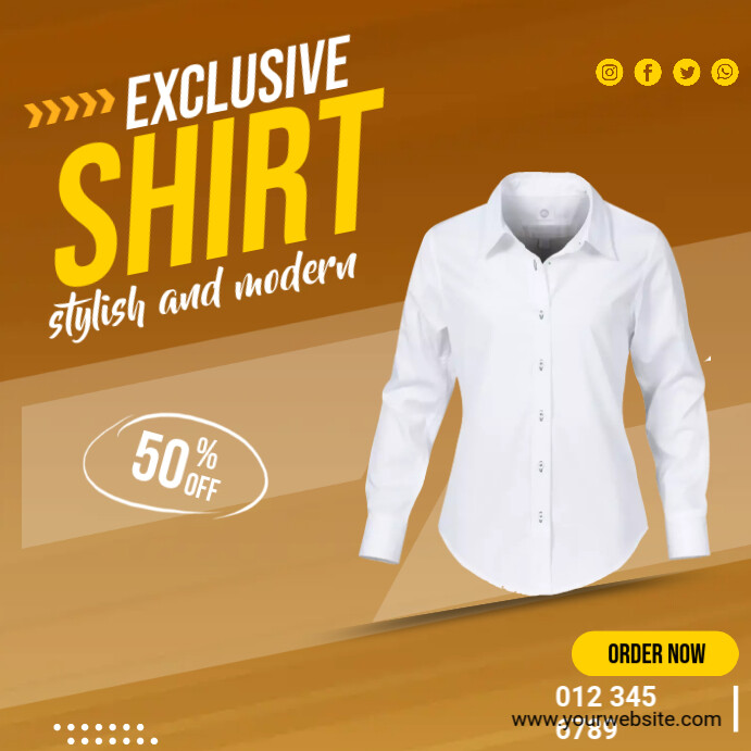 Exclusive Shirt Sale Template | PosterMyWall