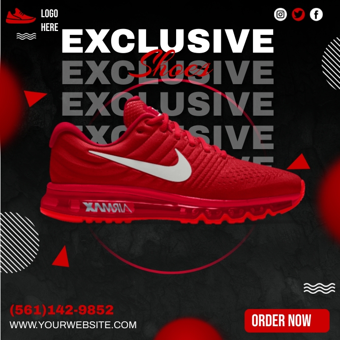 Exclusive Shoes Template | PosterMyWall