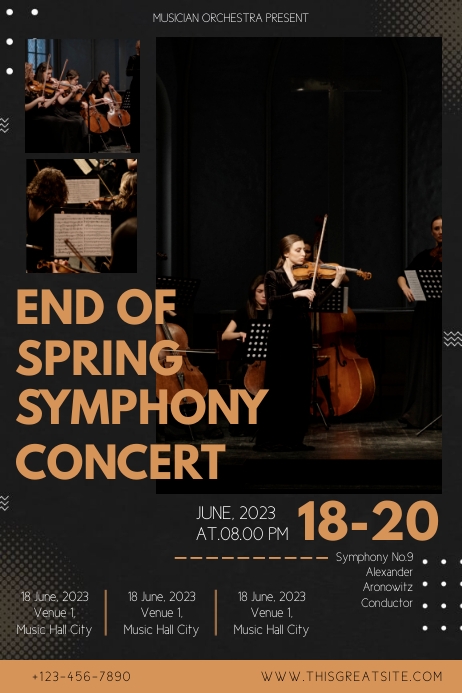 Exclusive Shymphony Concert Template | PosterMyWall