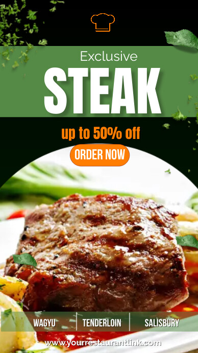 exclusive steak Template | PosterMyWall