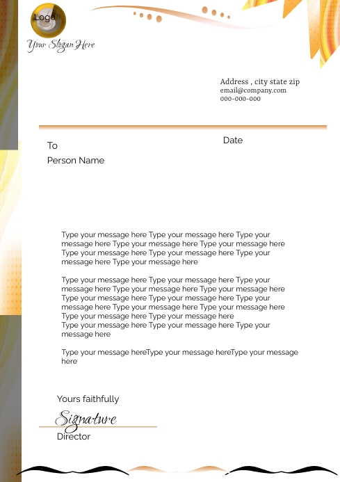 Executive letterhead template | PosterMyWall