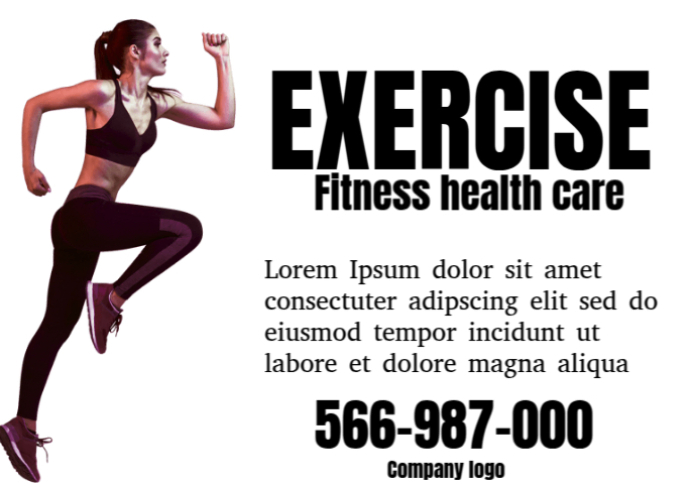 Plantilla de Exercise health care flyer | PosterMyWall