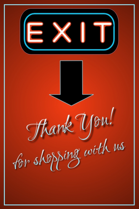 Exit Here Poster Template | PosterMyWall
