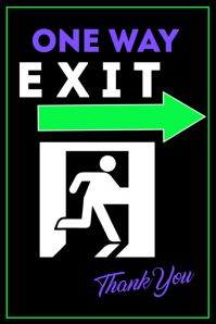 Exit Here Poster Template | PosterMyWall
