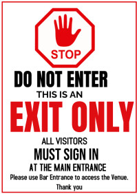 EXIT Only Template | PosterMyWall