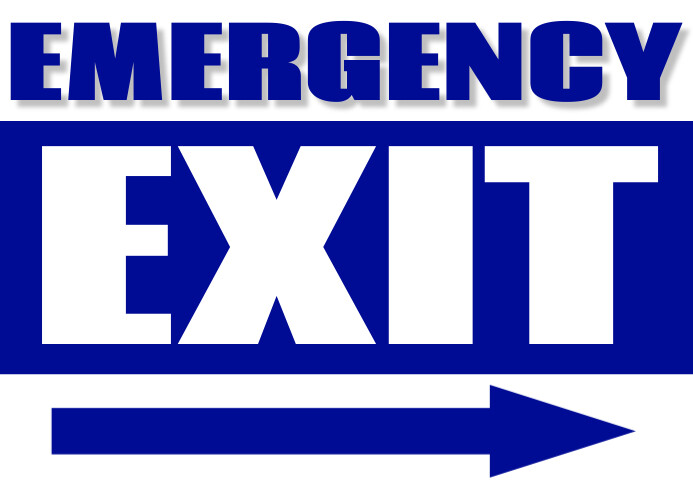 Exit Sign Template | PosterMyWall