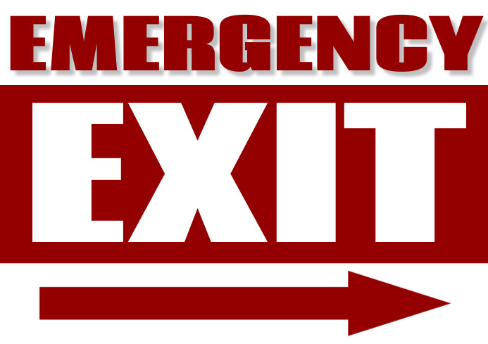 Exit Sign Template | PosterMyWall