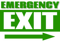 Exit Sign Template | PosterMyWall