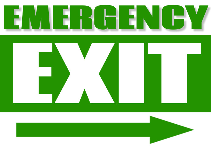 Exit Sign Template | PosterMyWall