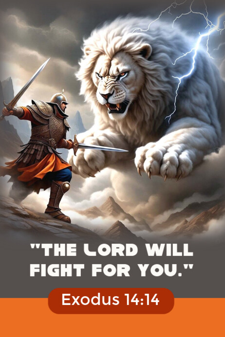 Plantilla de Exodus 14:14 | PosterMyWall