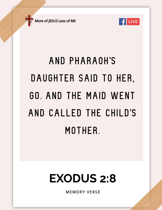 EXODUS 2:8 Template | PosterMyWall