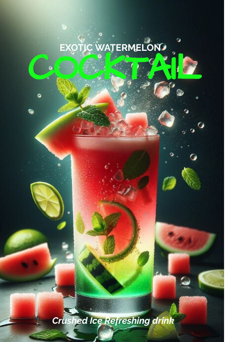 Exotic Cocktail Template | PosterMyWall