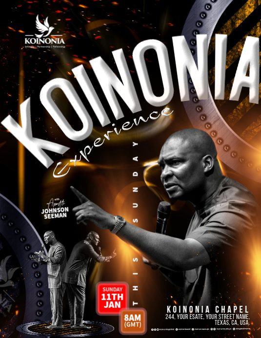 Modèle Experience Koinonia | PosterMyWall