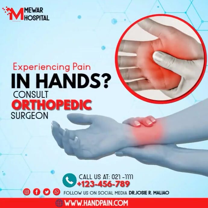 Copy of Experiencing Pain in Hands ads | PosterMyWall