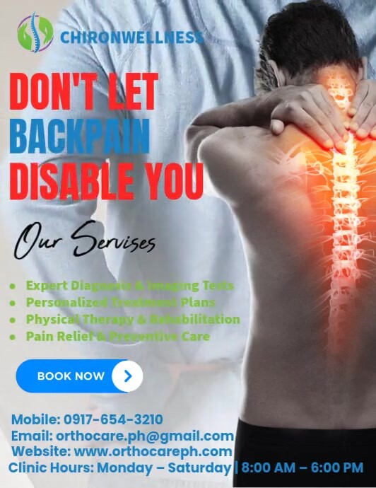 Expert Back Pain Solutions Template | PosterMyWall