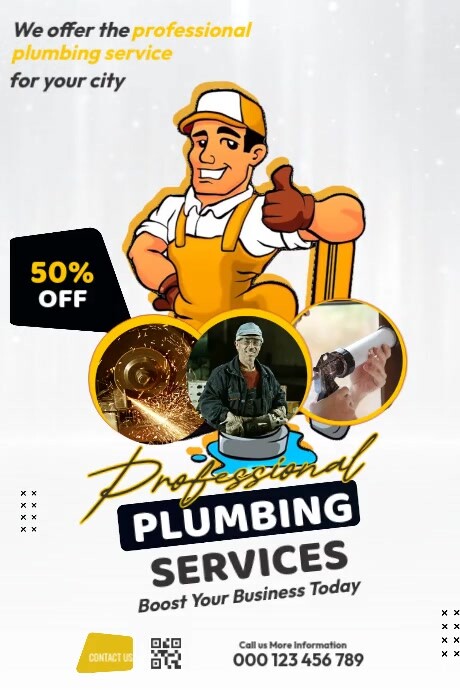 Expert Plumbing Services Template | PosterMyWall
