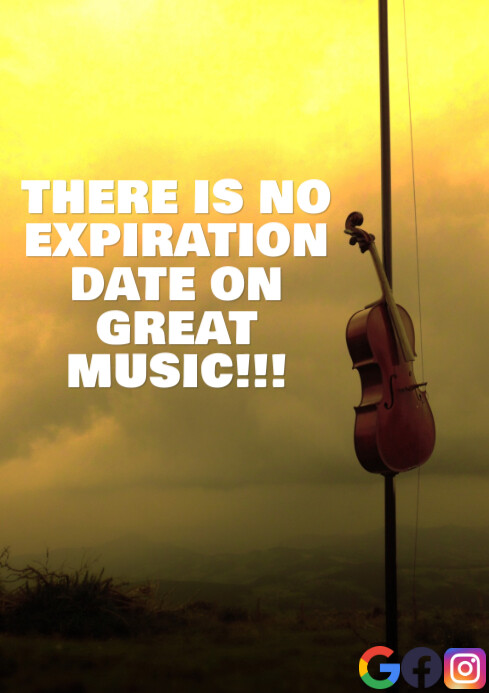 EXPIRATION AND MUSIC QUOTE TEMPLATE | PosterMyWall