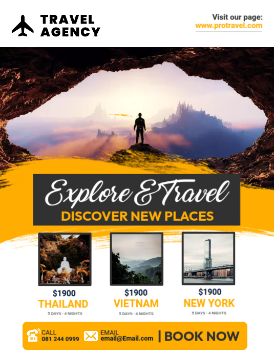Explore & Travel Template | PosterMyWall
