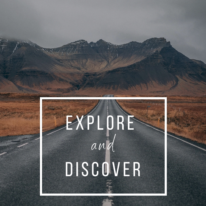 Copy of Explore and discover quote | PosterMyWall