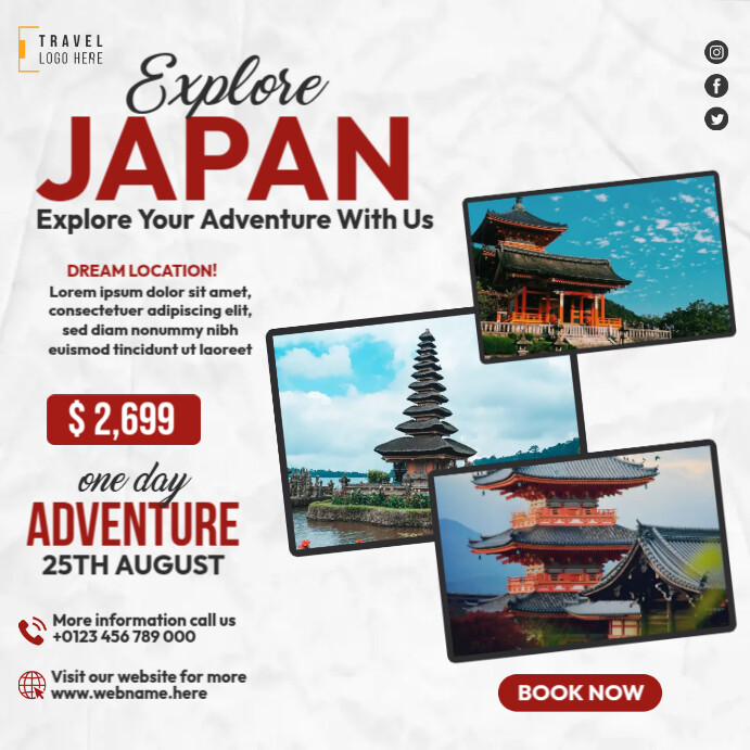 Copy of Explore Dream Destination | PosterMyWall