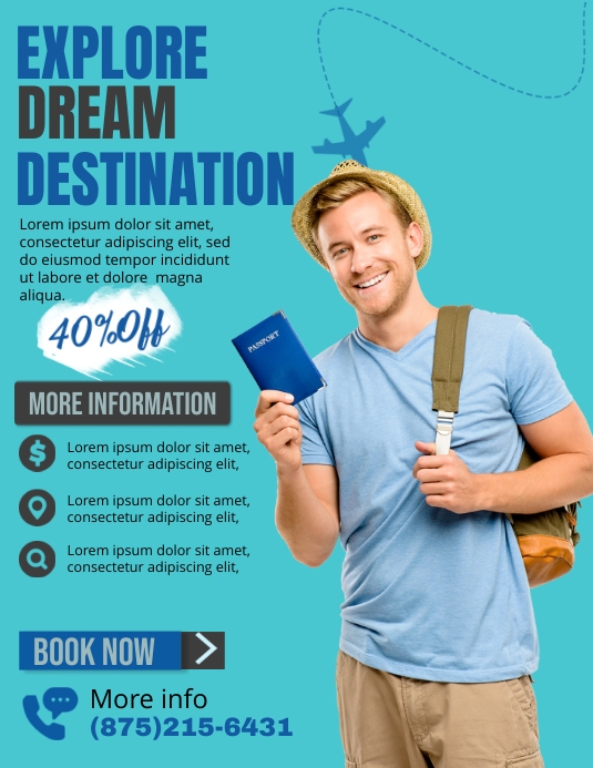 Explore Dream Destination Template | PosterMyWall