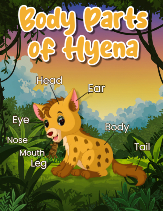 Explore Hyena Body Part Names Template | PosterMyWall