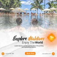 EXPLORE MALDIVES FLYER Template | PosterMyWall