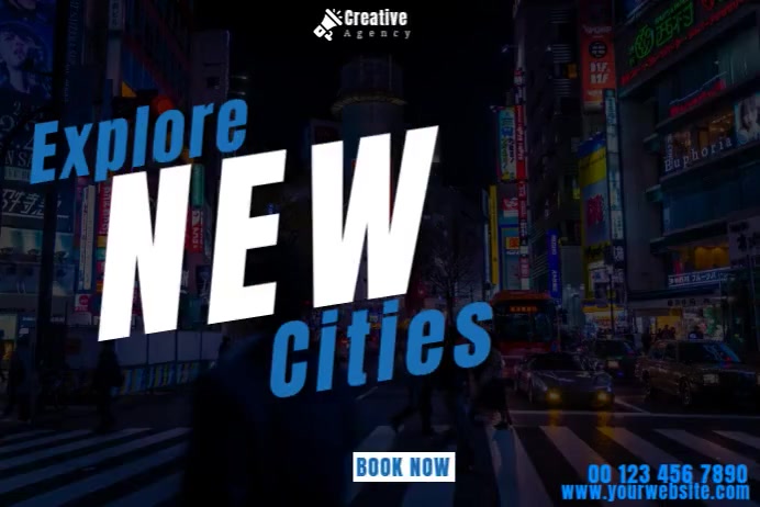 Explore New Cities Template | PosterMyWall
