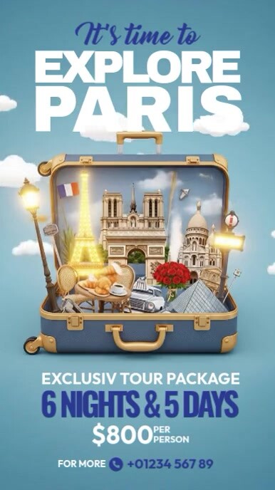 Copy of Explore Paris Ads Instagram Story | PosterMyWall
