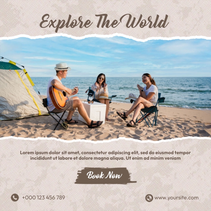 Explore The World Ads Template | PosterMyWall