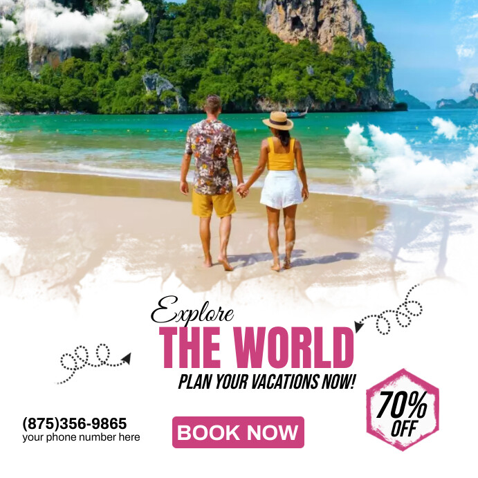 Modèle Explore The World Ads | PosterMyWall