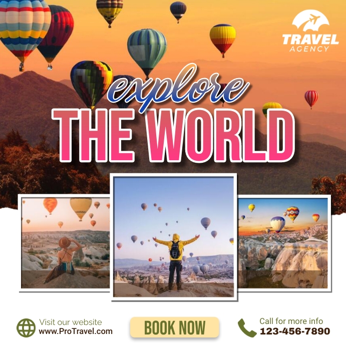 Explore The World Ads Template | PosterMyWall