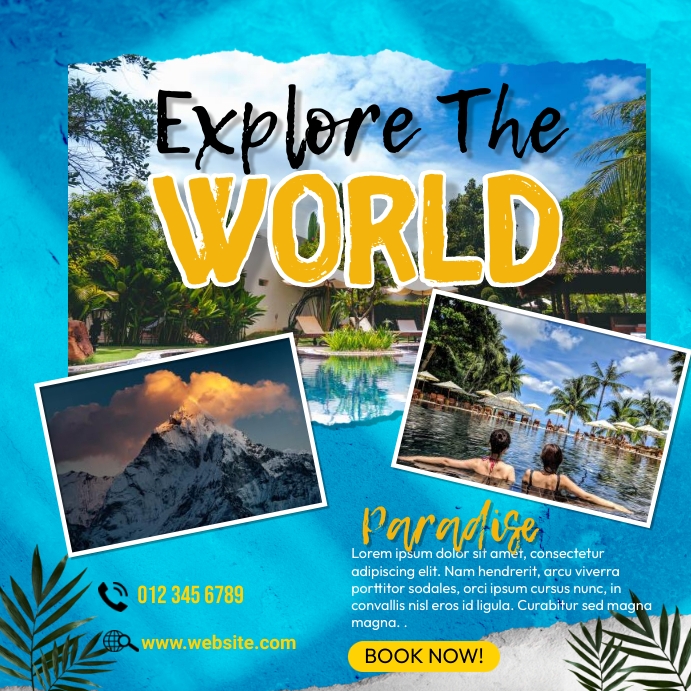 Explore The World Ads Template | PosterMyWall